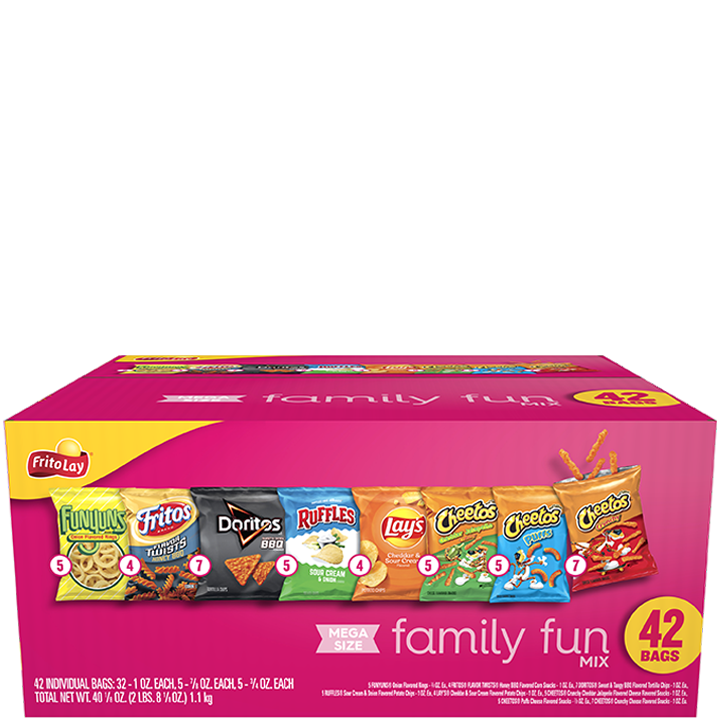 FRITO-LAY® Family Fun Mix Mega Size Variety Pack | Variety Packs
