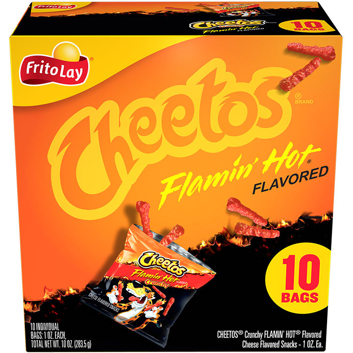CHEETOS® Crunchy FLAMIN' HOT® Cheese Flavored Snacks 10 Multi-Pack ...